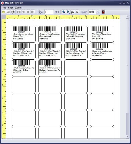 Handy Library Manager Tutorial Print Labels Review Library Durable 