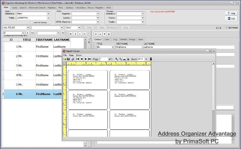 Address Management Software for Windows | Address Organizer Advantage